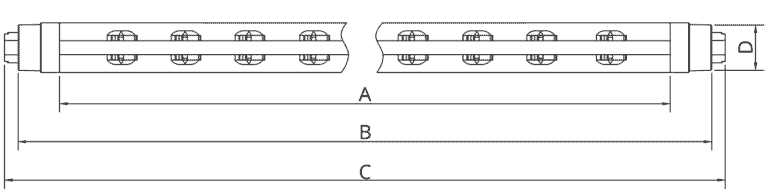 US Standard LED Sign Tube - Double Sided Retrofit Tubes