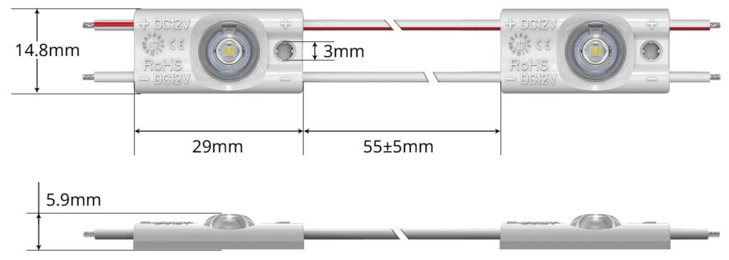LED Module 12V 50pcs/chain For Light Box